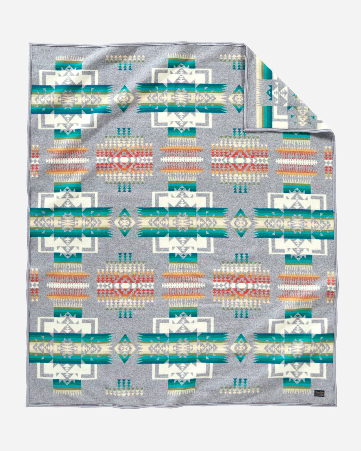 Chief Joseph Pattern Blanket Grey - Bolton Inc.
